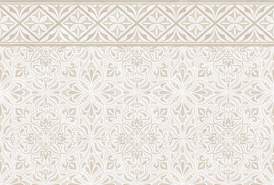 Плитка декор Global Tile Gestia бежевая орнамент 400х270х8 мм — купить в Петровиче в Санкт ...