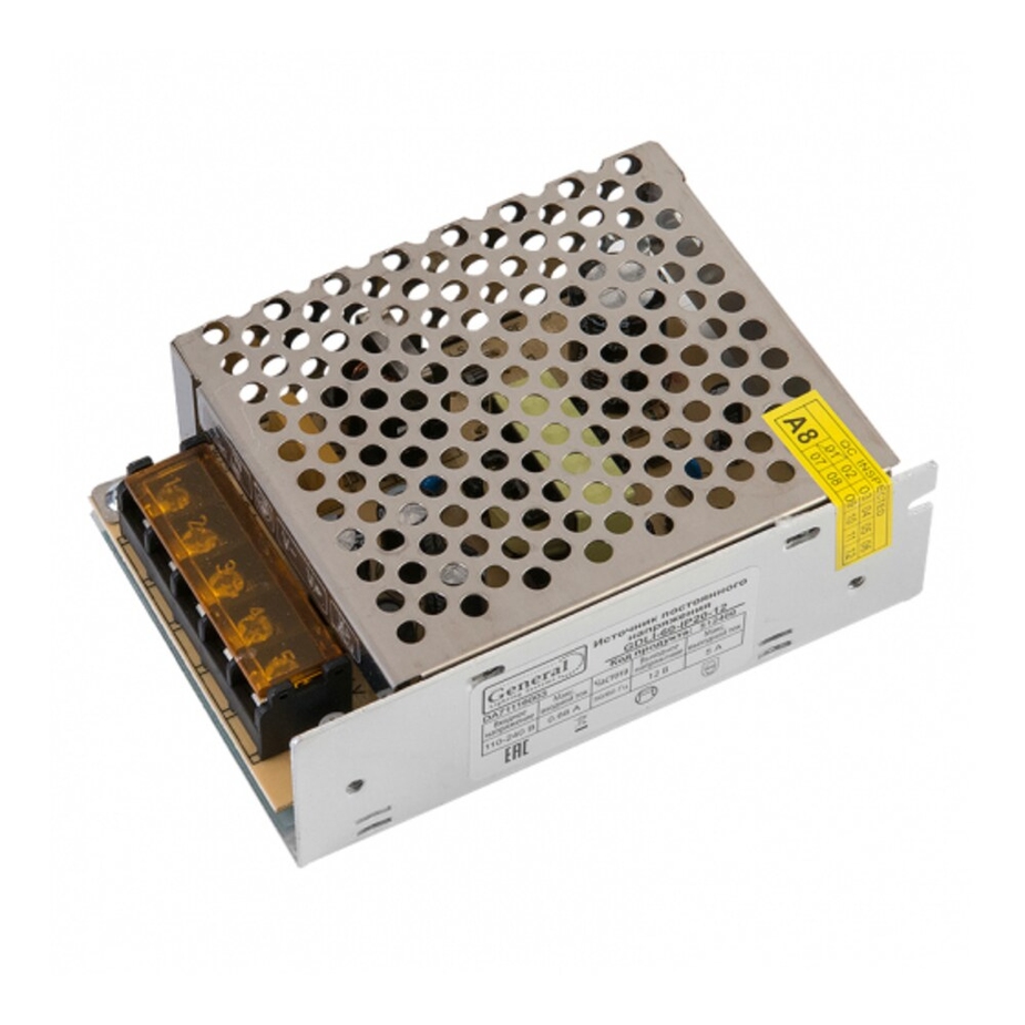 Блок питания для светодиодной ленты General (512400) 60 Вт 12 В IP20 ...