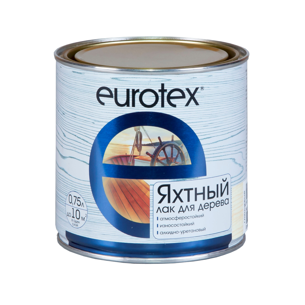 Лак яхтный Eurotex для дерева полуматовый 0,75 л — купить в Санкт ...
