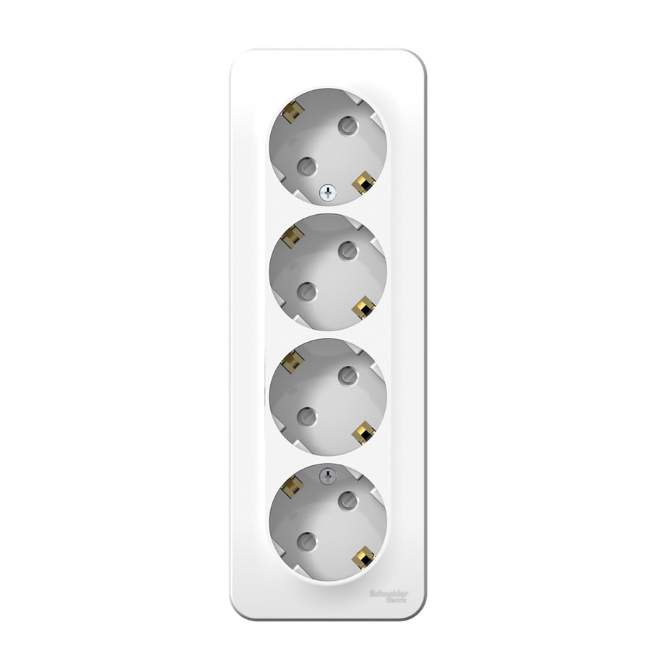 Розетка Schneider Electric Blanca четверная BLNRA011411 открытая ...
