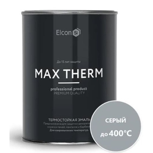 Эмаль термостойкая Elcon 400° серая 0,8 кг — купить в Петровиче в Москве: цена за штуку ...