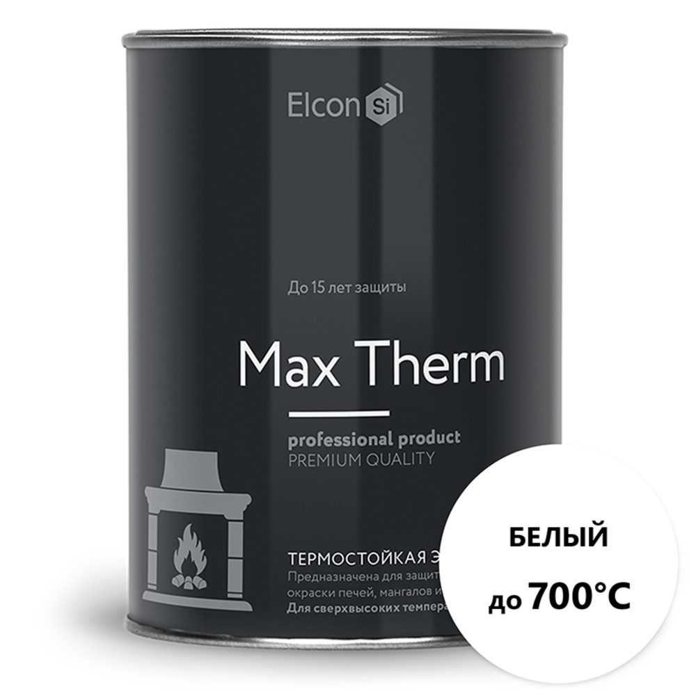 Эмаль термостойкая Elcon белая 700°С 0,8 кг — купить в Санкт-Петербурге: цены, характеристики ...