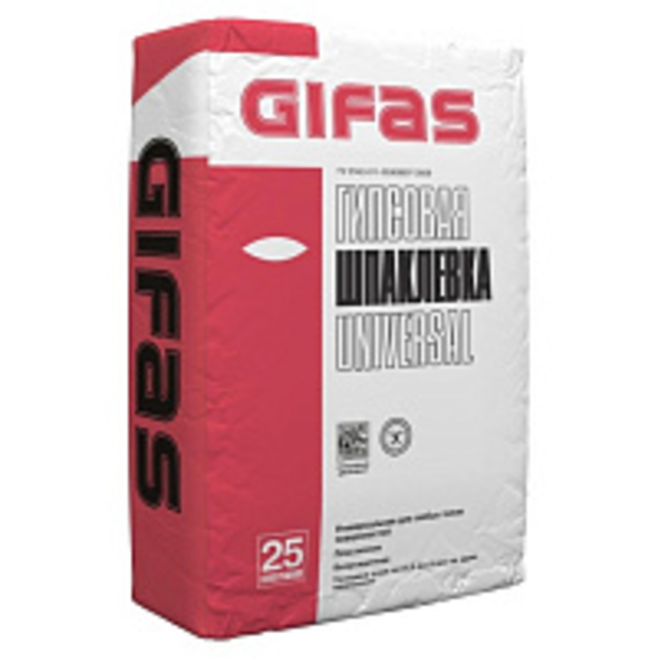 Шпаклевка гипсовая Gifas Universal 25 кг — купить в Петровиче в Москве ...