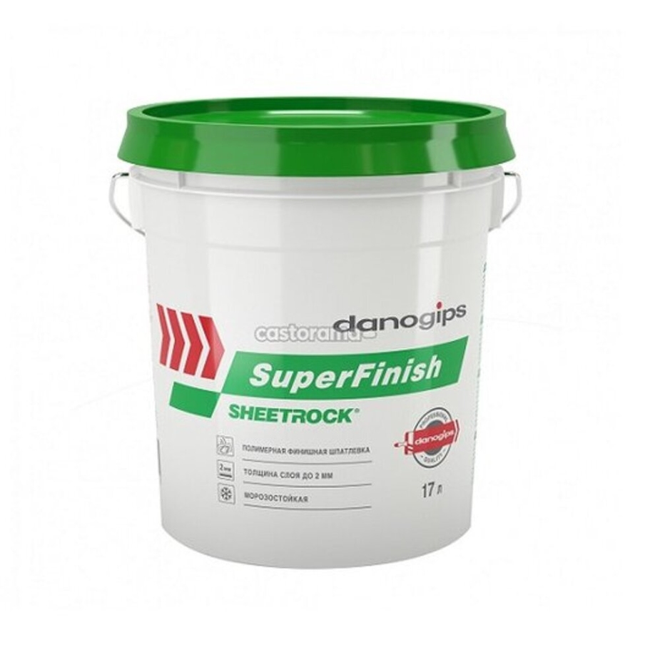 Шпатлевка Danogips Superfinish универсальная 5 кг — купить в Петровиче в Москве: цена за штуку ...