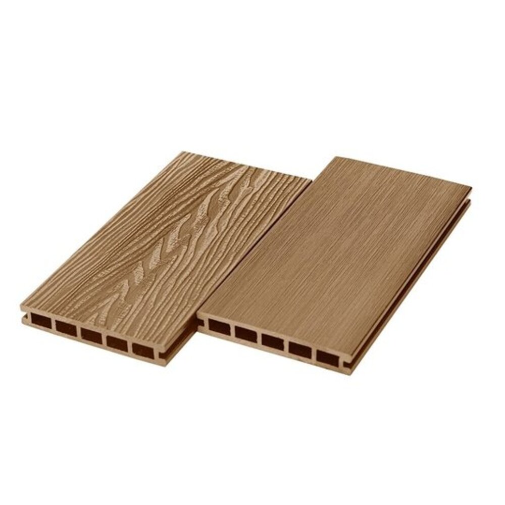 Доска террасная RusDecking Unodeck Vintage 24х150х4000 мм ДПК орех ...