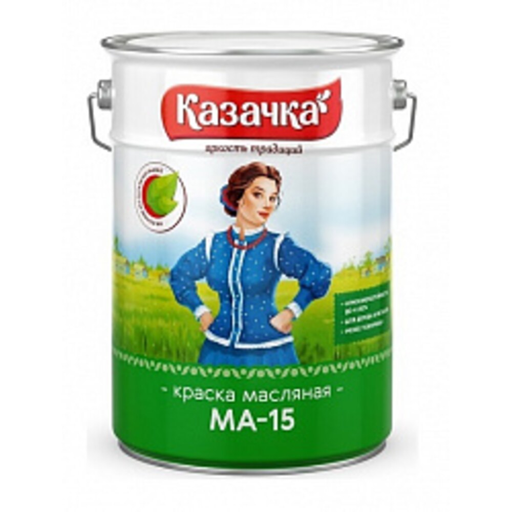 Краска масляная Казачка МА-15 белая 6 кг — купить в Петровиче в Санкт ...
