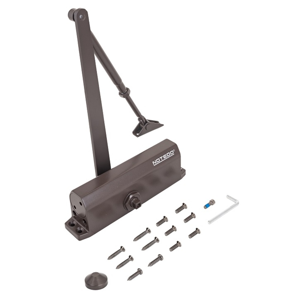 Доводчик дверной Notedo DC-150 100-150 кг коричневый — купить в Москве: цены, характеристики ...