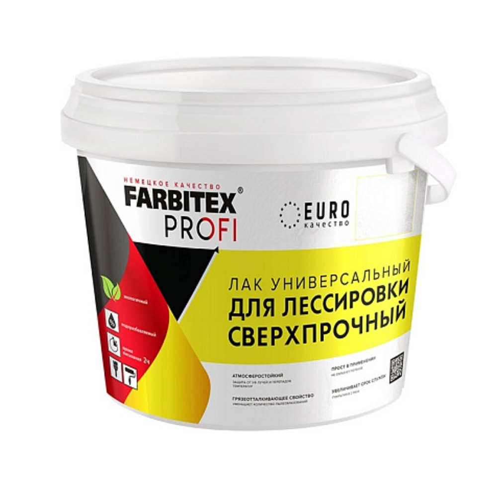Лак акриловый Farbitex Profi универсальный полуглянцевый 0,9 л — купить ...