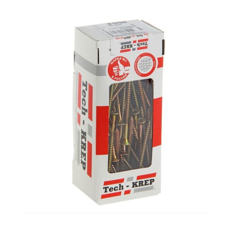 Саморезы универсальные 6,0x150 (50 шт) желтые - коробка с ок. Tech-Krep — купить в Петровиче в ...