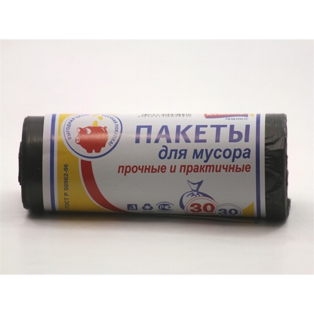 Мешок для мусора 30 л ПНД черный (30 шт.) (5991) — купить в Москве ...