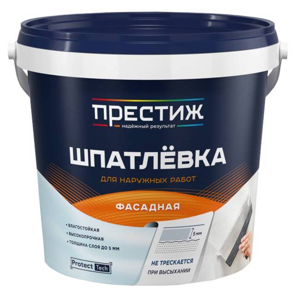 Шпатлевка фасадная Престиж 1,5 кг — купить в Санкт-Петербурге: цены ...