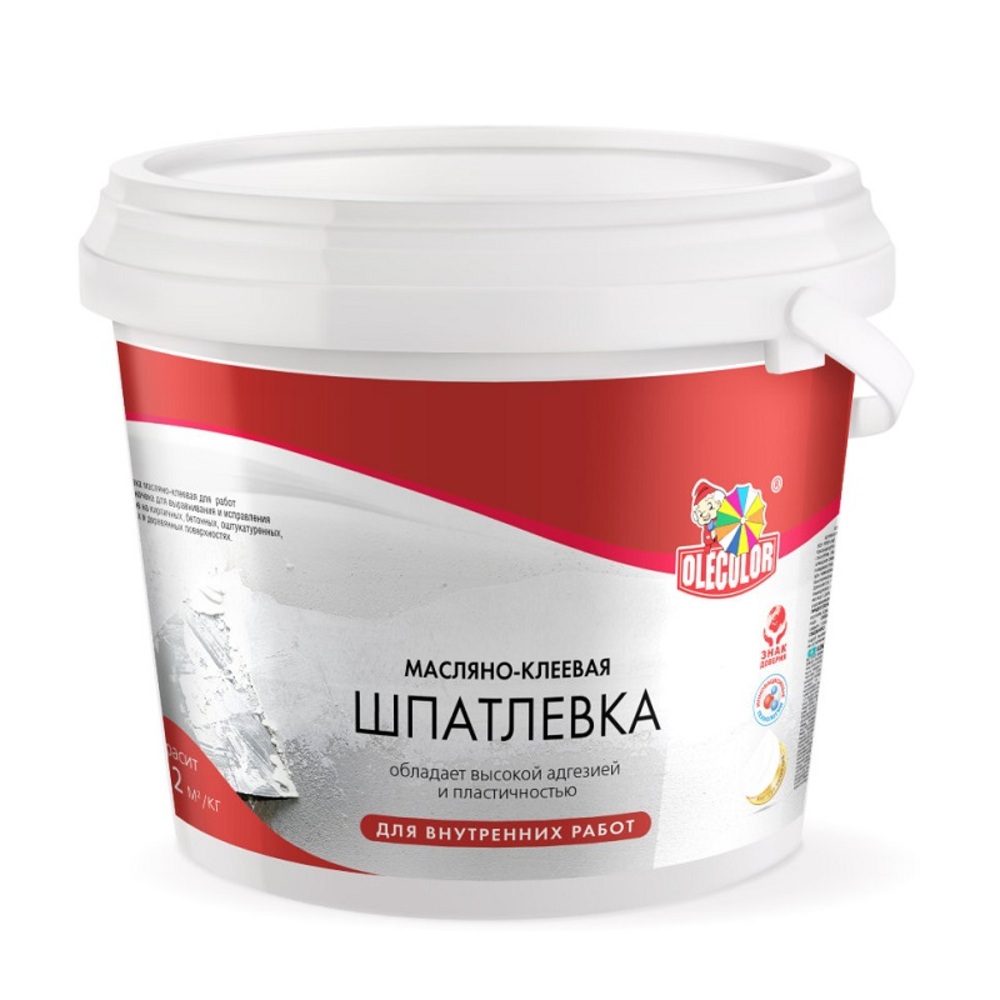 Шпатлевка масляно-клеевая Olecolor 1,8 кг — купить в Санкт-Петербурге ...