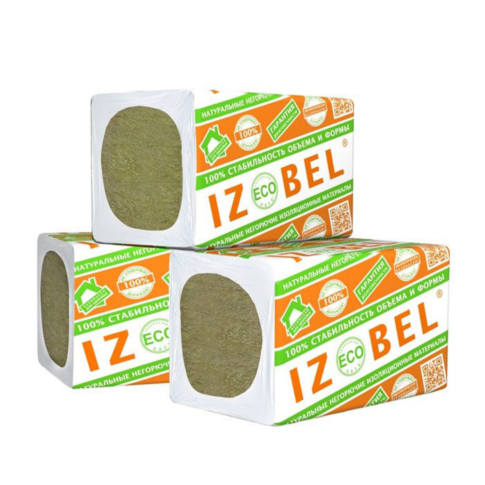 Утеплитель Izobel теплозвукоизоляционная 1200х600х100 мм 4 шт 25 кг/м3 ...