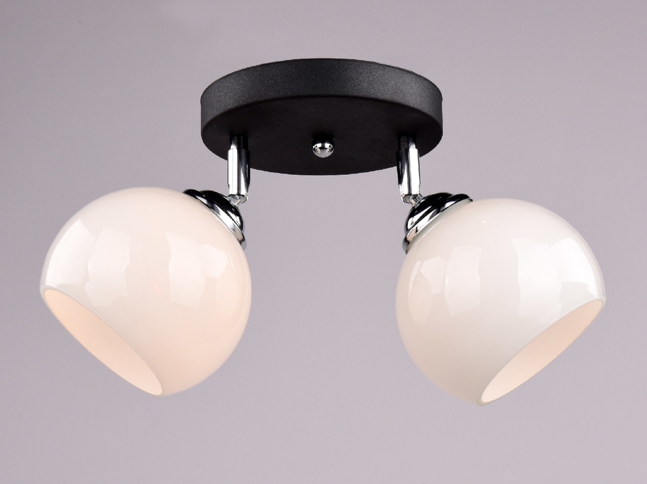 Люстра потолочная Россвет (РС16436 BK+CR/2C) 40Вт 2хЕ27 — купить в ...