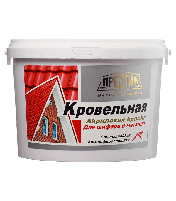 Краска кровельная Престиж акриловая терракотовая 2.4 кг — купить в ...