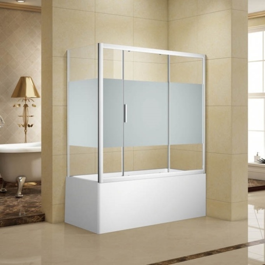 Шторка для ванны c боковой стенкой Aquanet Practic AE10-B-180H150U-CP ...