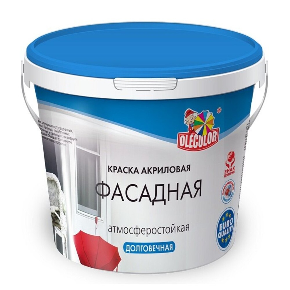 Краска водно-дисперсионная фасадная Olecolor 3 кг — купить в Петровиче ...