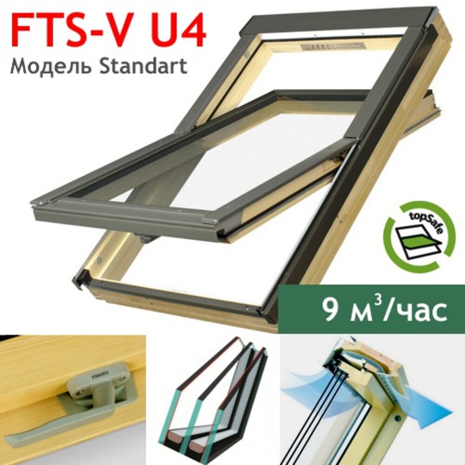 Мансардное окно Fakro FTS-V U4 780х1600 мм — купить в Петровиче в Санкт ...
