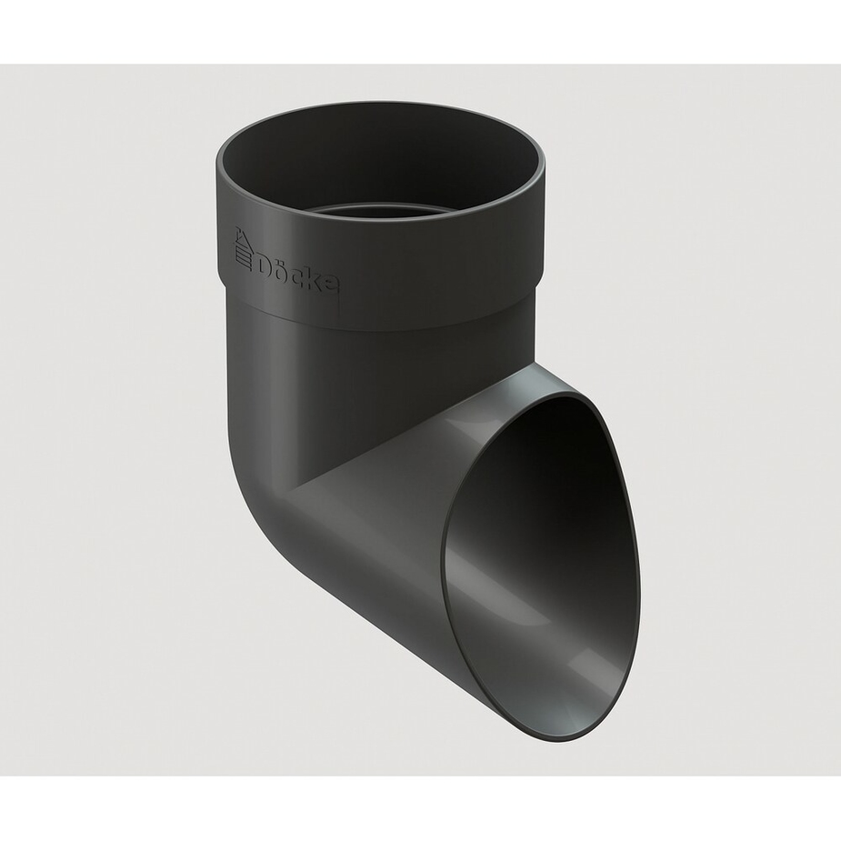 Колено стока Docke Standard пластиковое d80 мм серое RAL 7024 — купить в Петровиче в Санкт ...
