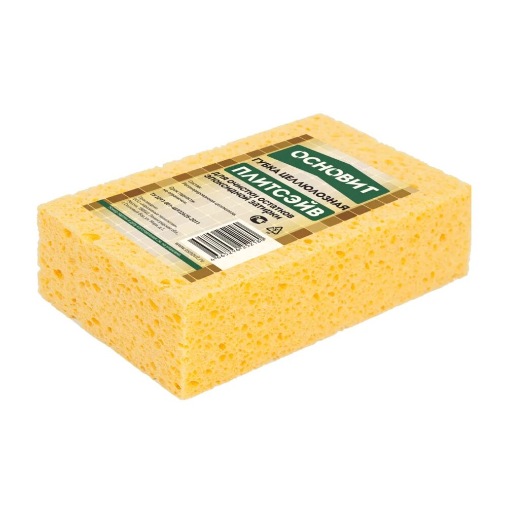 Губка для удаления эпоксидной затирки Основит плитсэйв 140х85х50 мм ...