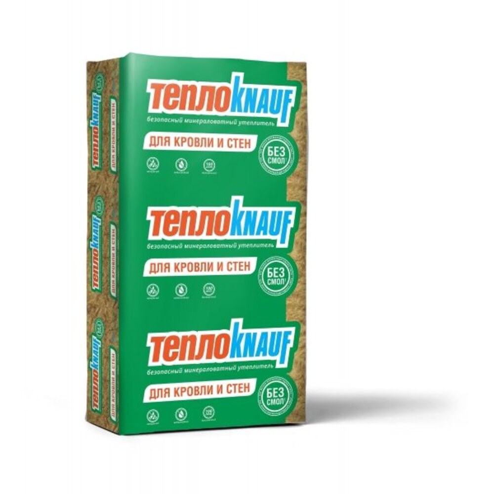 Плита минеральная Тепло Knauf Коттедж 1230х610х100 мм (8 шт) — купить в ...