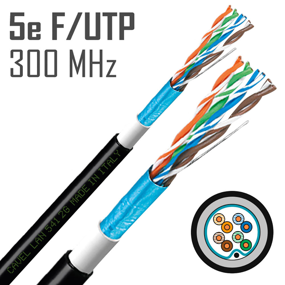 Кабель уличный компьютерный (витая пара) FTP CAT5e LAN 541 2G 4х2x0,51 ...