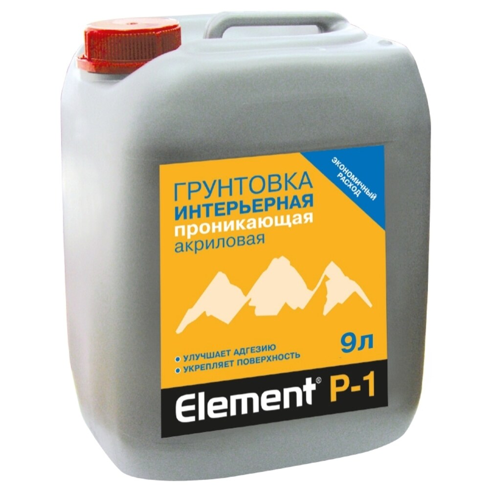 Грунтовка интерьерная проникающая акриловая Element Р-1 9 л — купить в ...