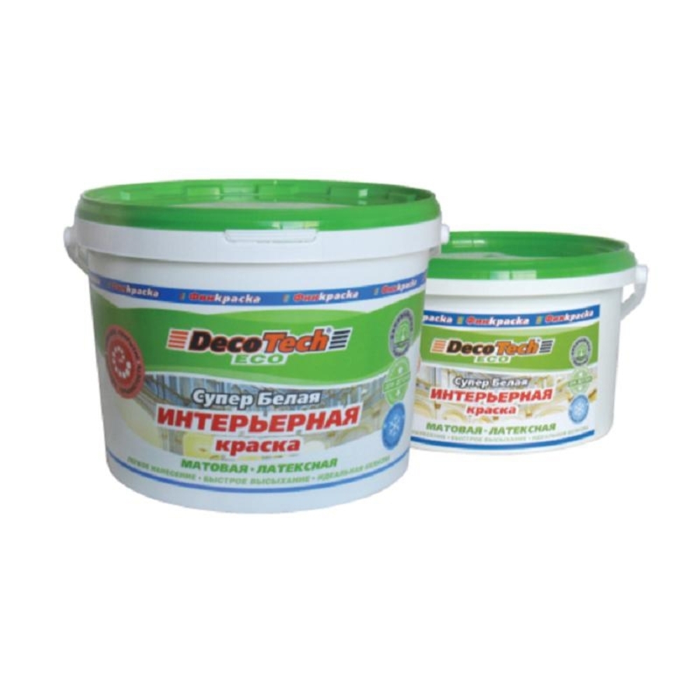 Краска ВД DecoTech Eco интерьерная 3 кг — купить в Петровиче в Санкт-Петербурге: цена за штуку ...