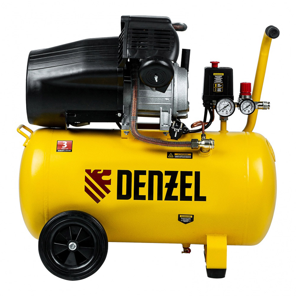 Компрессор масляный Denzel (58167) DCV2200/50 50 л 2,2 кВт — купить в ...