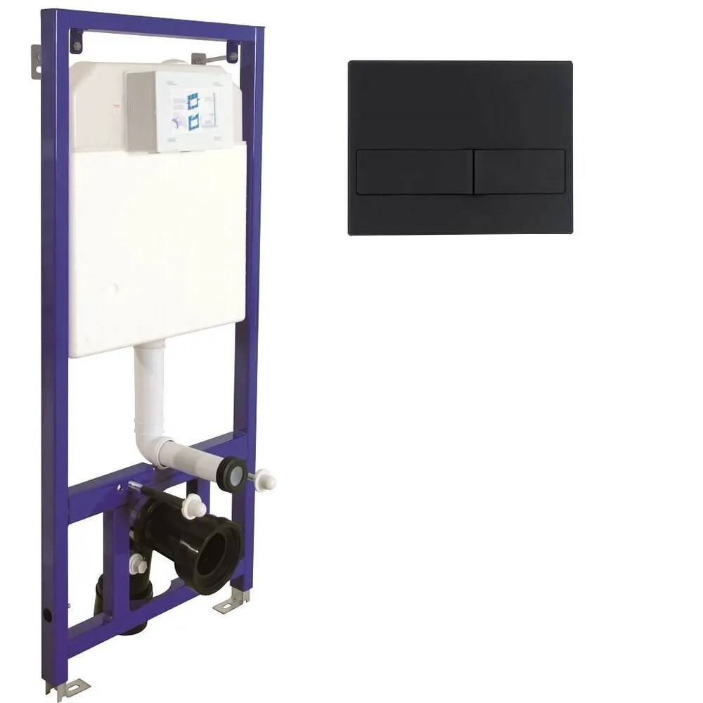 Система инстал BASARDO BS-112-001 + Кнопка BS-226-004 ЧЕРНАЯ — купить в ...