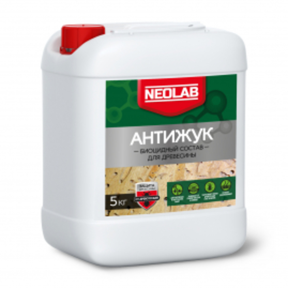 Состав для древесины биоцидный Антижук Neolab 5л — купить в Москве ...