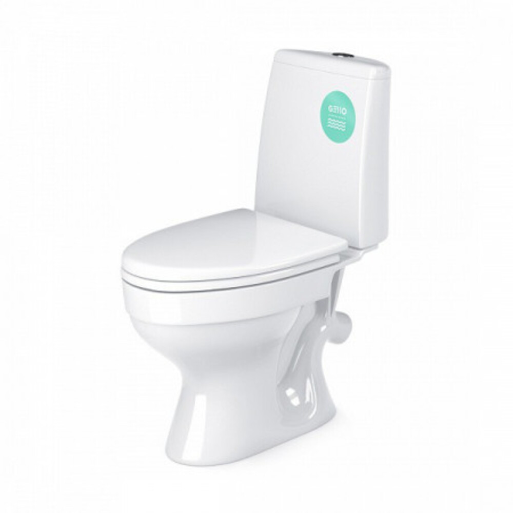 Унитаз компакт Восход с косым выпуском сиденье полипропилен GESSO ...