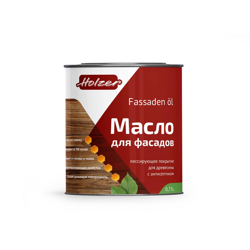 Holzer Fassaden Ol масло для фасада 2,5 л (цвет: бесцветный) — купить в ...
