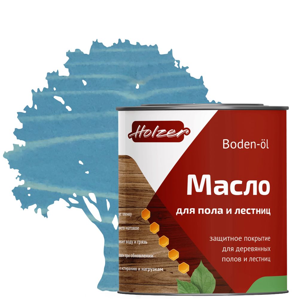 Holzer Boden Ol масло для пола и лестниц 2,5 л (синий бархат) — купить ...