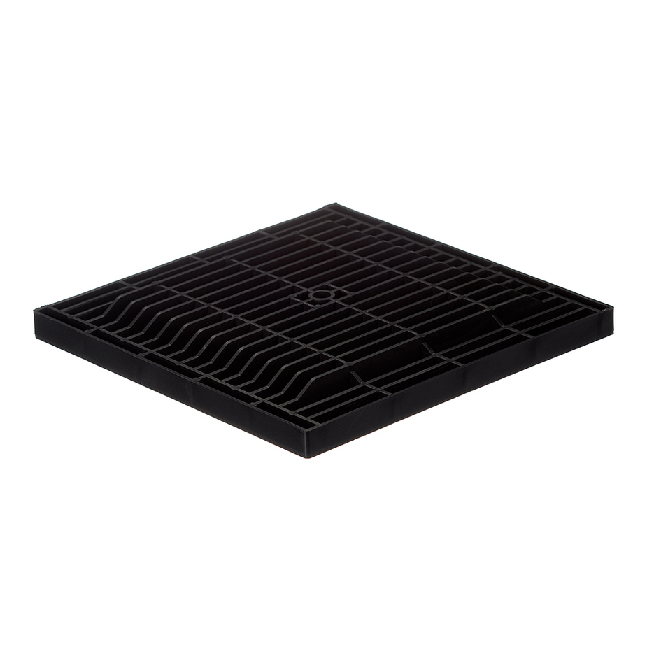 Решетка для дождеприемника Standartpark Polymax Basic 300х300 мм пластиковая черная — купить в ...