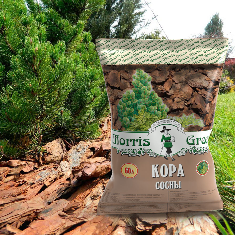 Кора Morris Green сосновая для ландшафта 60 л — купить в Петровиче в ...