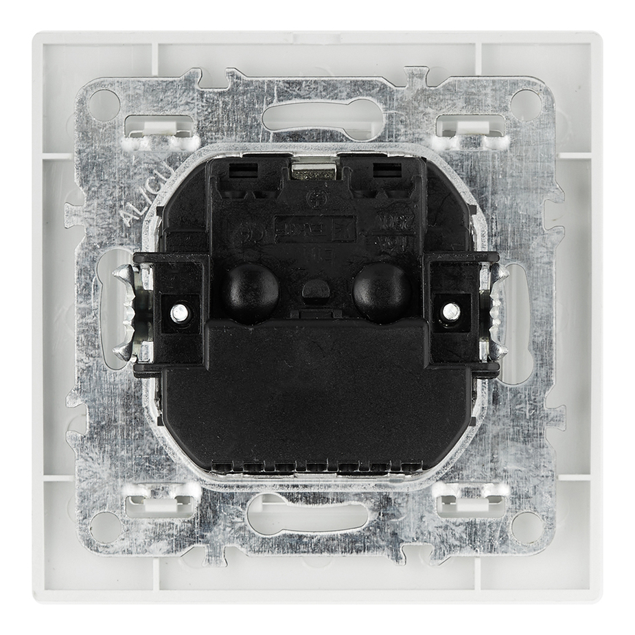 Розетка с рамкой EKF Минск ERR16-028-100-2USB скрытая установка белая с заземлением с двумя ...