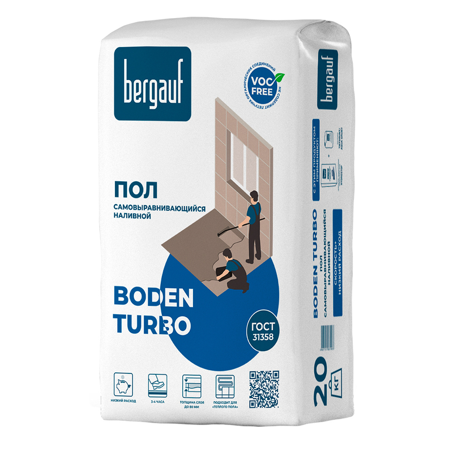 Ровнитель (наливной пол) универсальный Bergauf Boden Turbo ...