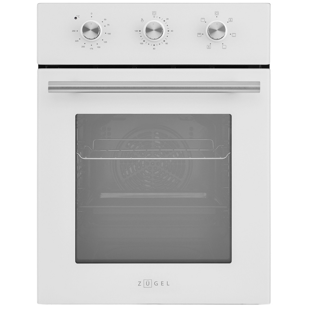 Духовой шкаф электрический встраиваемый Zugel ZOE451W 450 мм белый ...