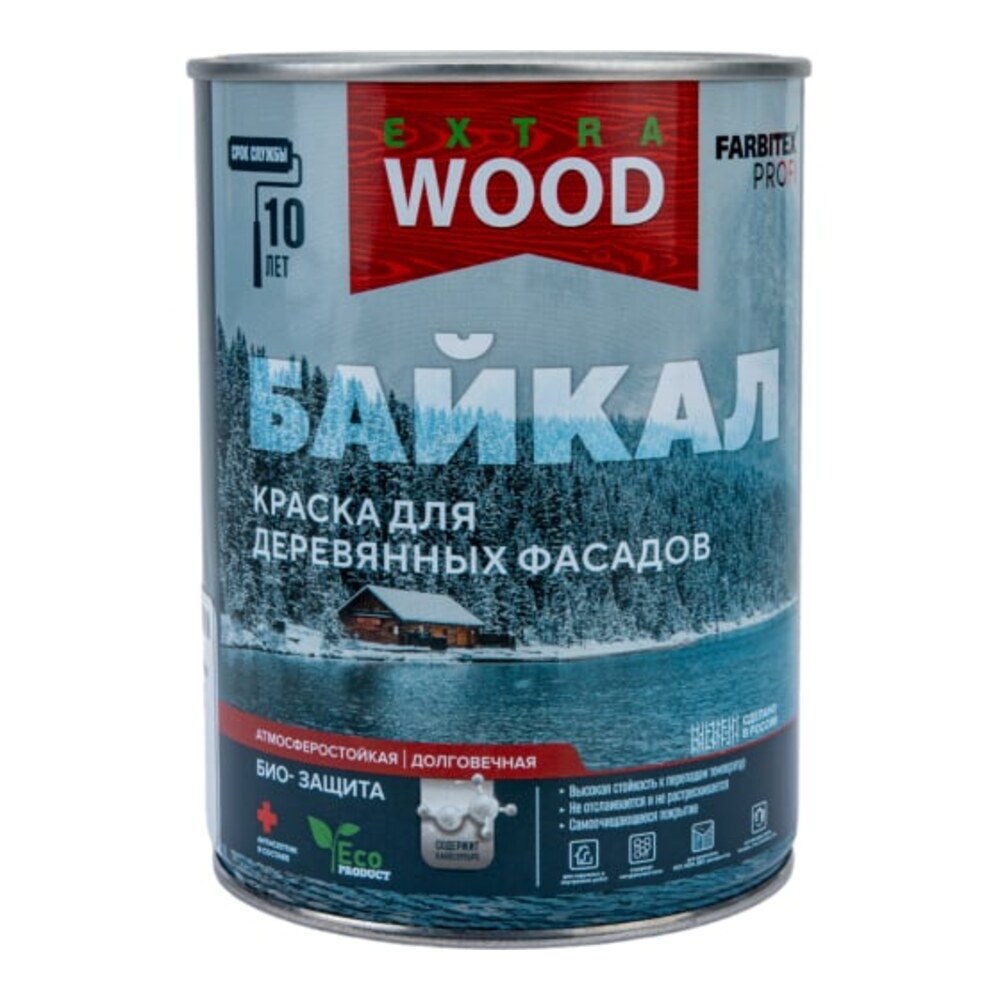 Краска для деревянных фасадов и интерьера Fabitex Байкал княженка 0,75 ...