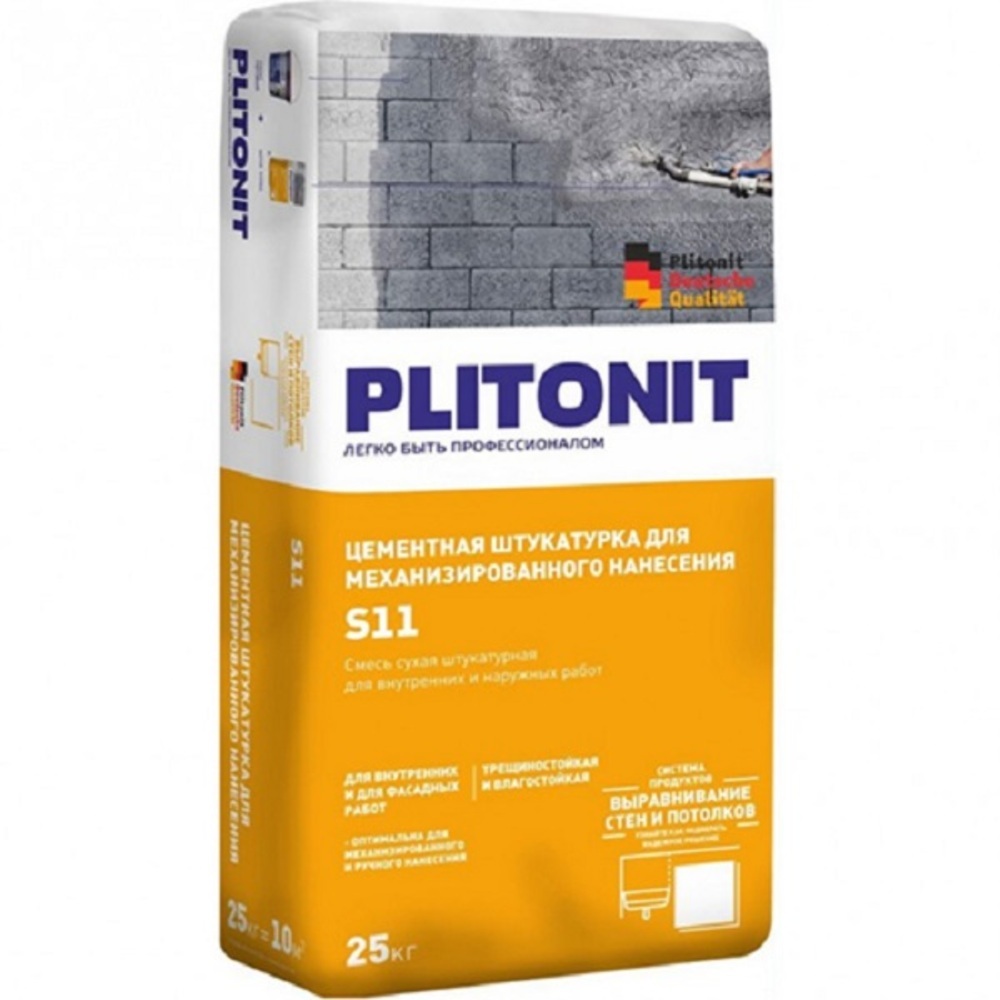 Штукатурка цементная Plitonit S11 25 кг — купить в Санкт-Петербурге ...