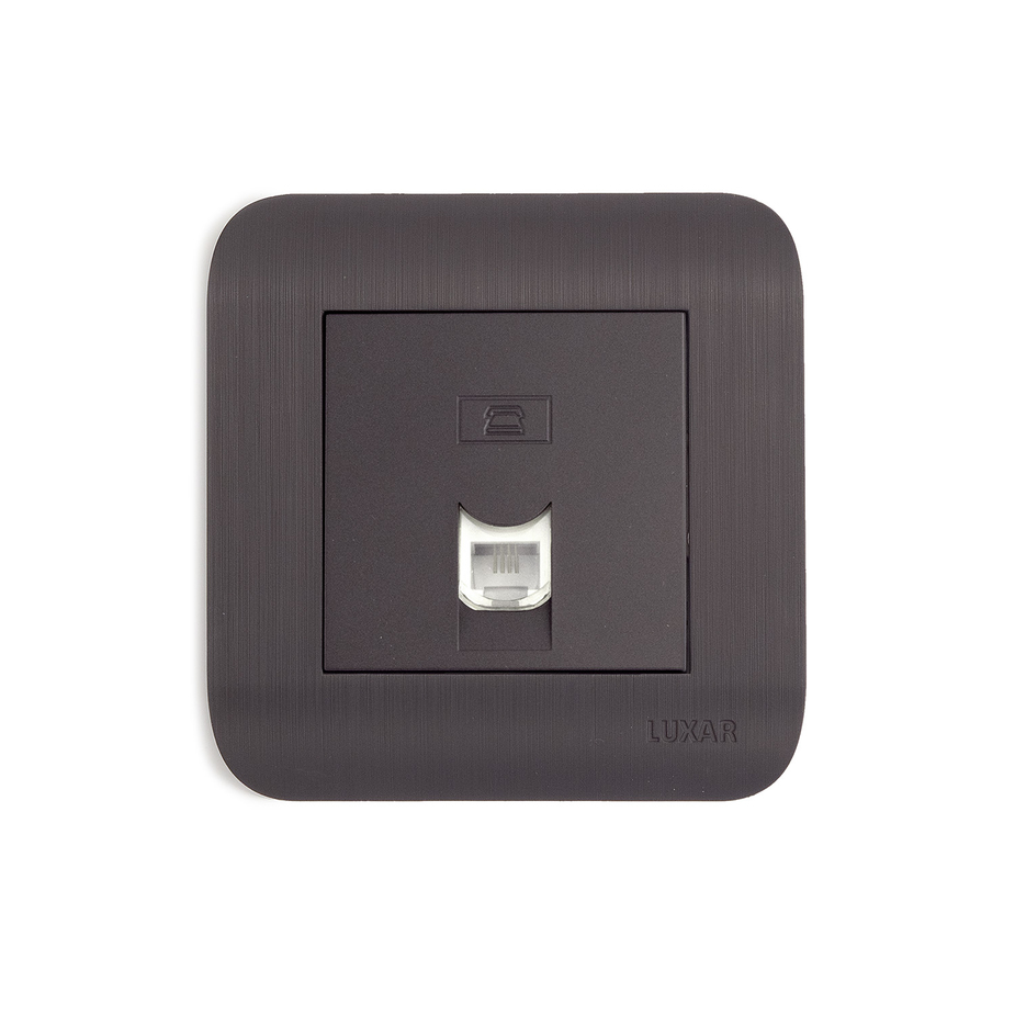 Розетка телефонная RJ-11 LUXAR Deco (10-048-02) 16 А 250 В скрытая ...