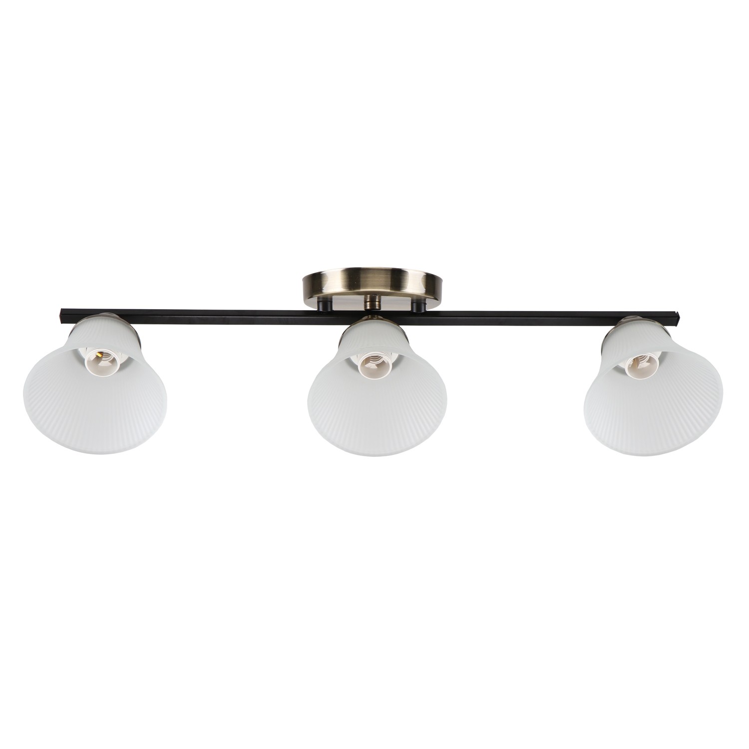 Люстра подвесная Эконом свет (10165/3AB+BK WT) 60 Вт E14 220 В IP20 ...