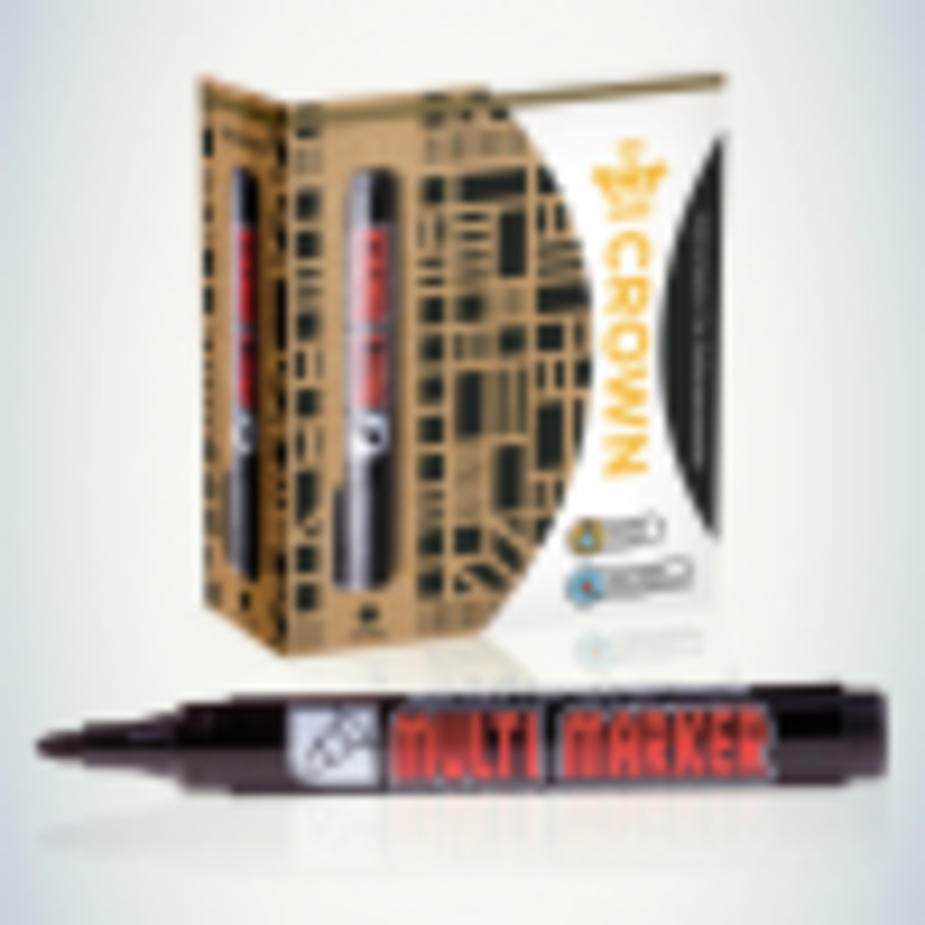 Маркер перманентный Crown Multi Marker черный 3 мм — купить в Петровиче ...