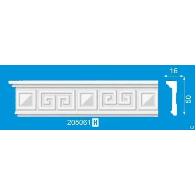 Плинтус потолочный Формат инжекционный диагональ 50х2000 мм (205061 ...