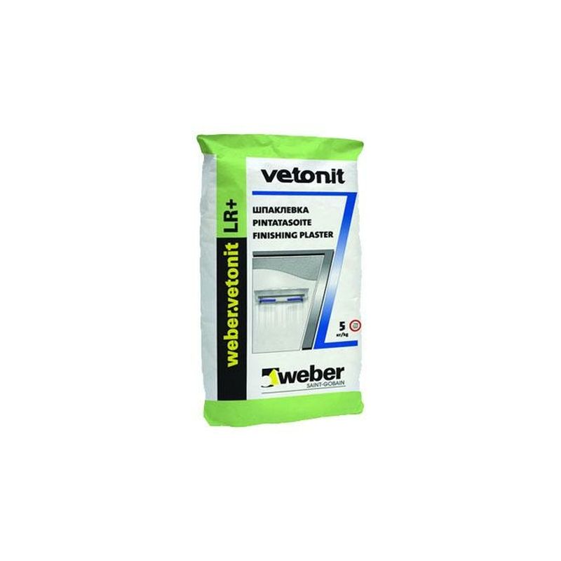 Шпаклевка полимерная Weber Vetonit LR Plus для сухих помещений белая 5 ...