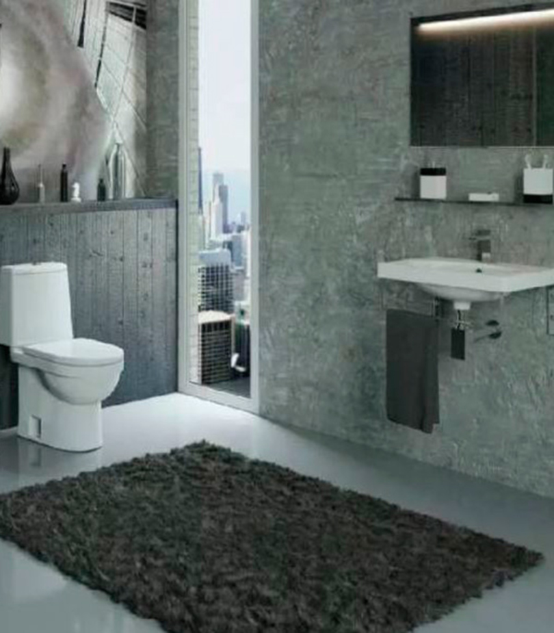 Унитаз-компакт SANITA LUXE Next с горизонтальным выпуском c сиденьем ...