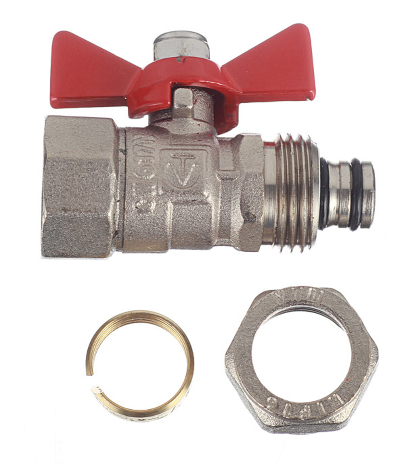Кран шаровой латунный VALTEC (VT.342.N.1604) 16 обж(ц) х 1/2 ВР(г) для ...