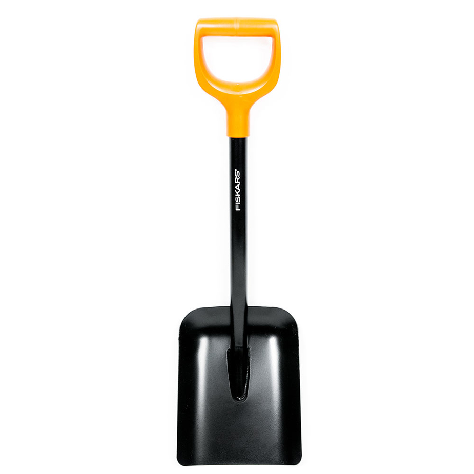 Лопата совковая Fiskars SolidTM (1026649) укороченная с металлическим черенком 770 мм — купить в ...