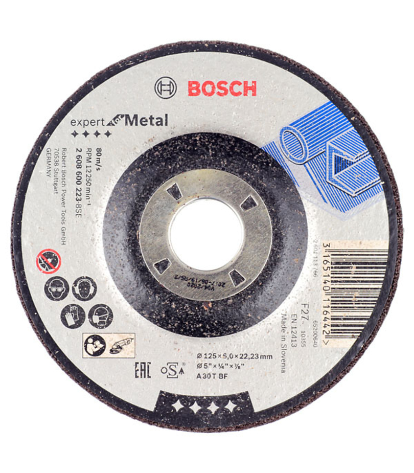 Круг зачистной по металлу Bosch (2608600223) 125х22х6 мм вогнутый ...